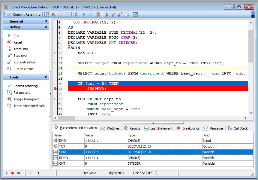 SQL Management Studio for InterBase/Firebird | Возможности | SQL Manager